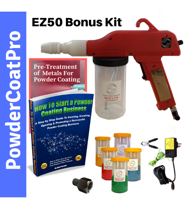 Red Line EZ50 Powder Coating Gun - POWDER COAT PRO (855-445-9660)